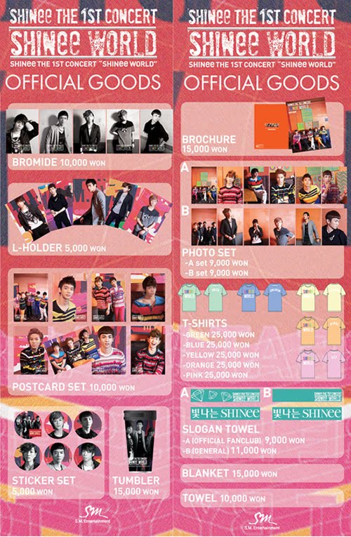 My Shining SHINee: [Picture] SHINee Official Concert Goods