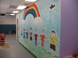 Meghans Murals: Children holding hands