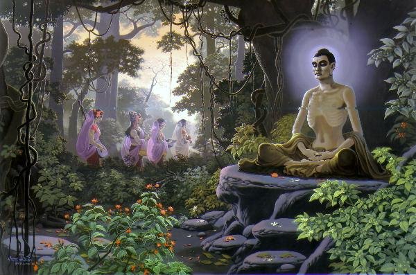 Bertapa di hutan Uruvela