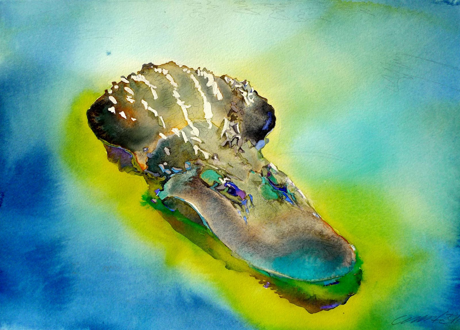 Paintings Under $400: Two small watercolors