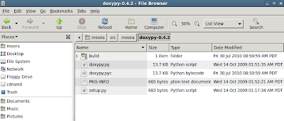 Meera's Blog: Doxygen and Python
