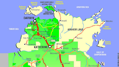The Travelling Teapot: Top End Map