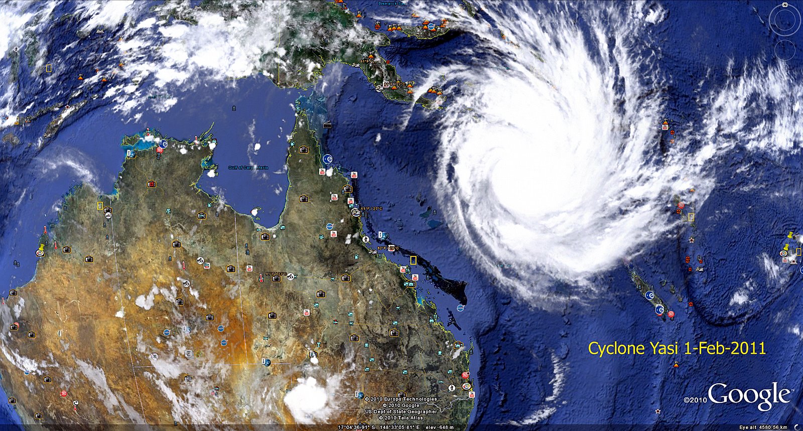 Australia A Land Down Under: 22. Cyclone Yasi
