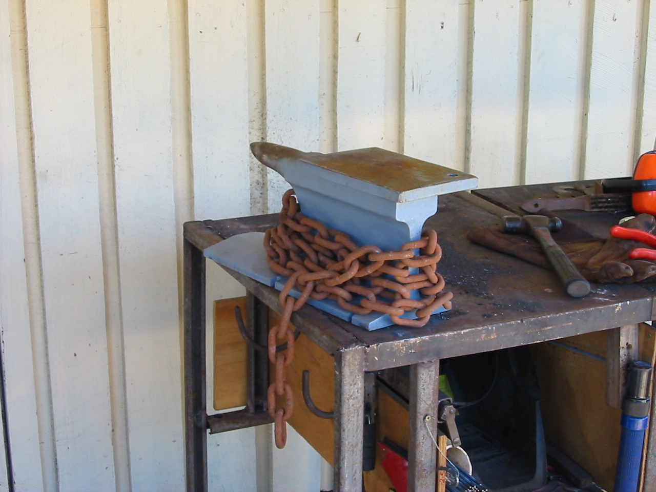 Des' projects or "Musings from the Shed": Homemade Anvil - RR Anvil ...