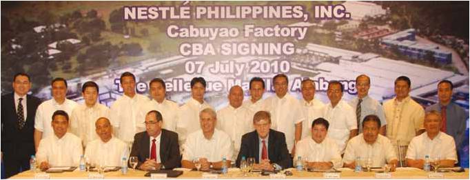 Nestlé Philippines in the News: Nestlé Cabuyao Factory Signs New CBA