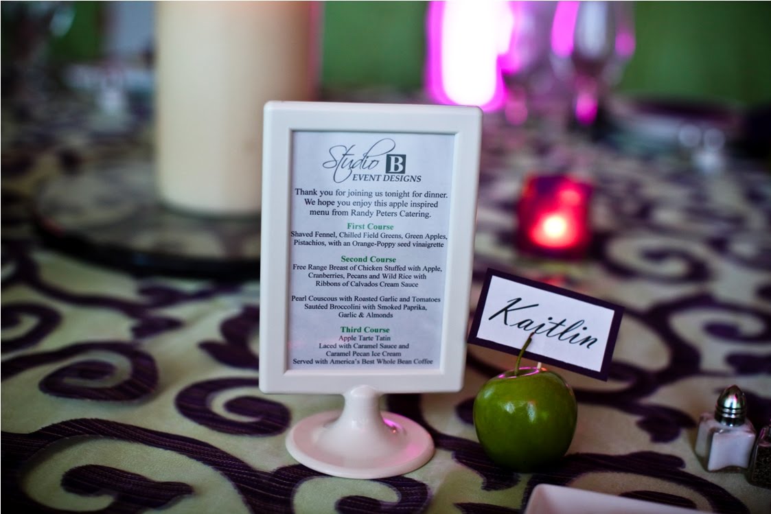 Studio B Event Designs: An Apple Themed Dinner