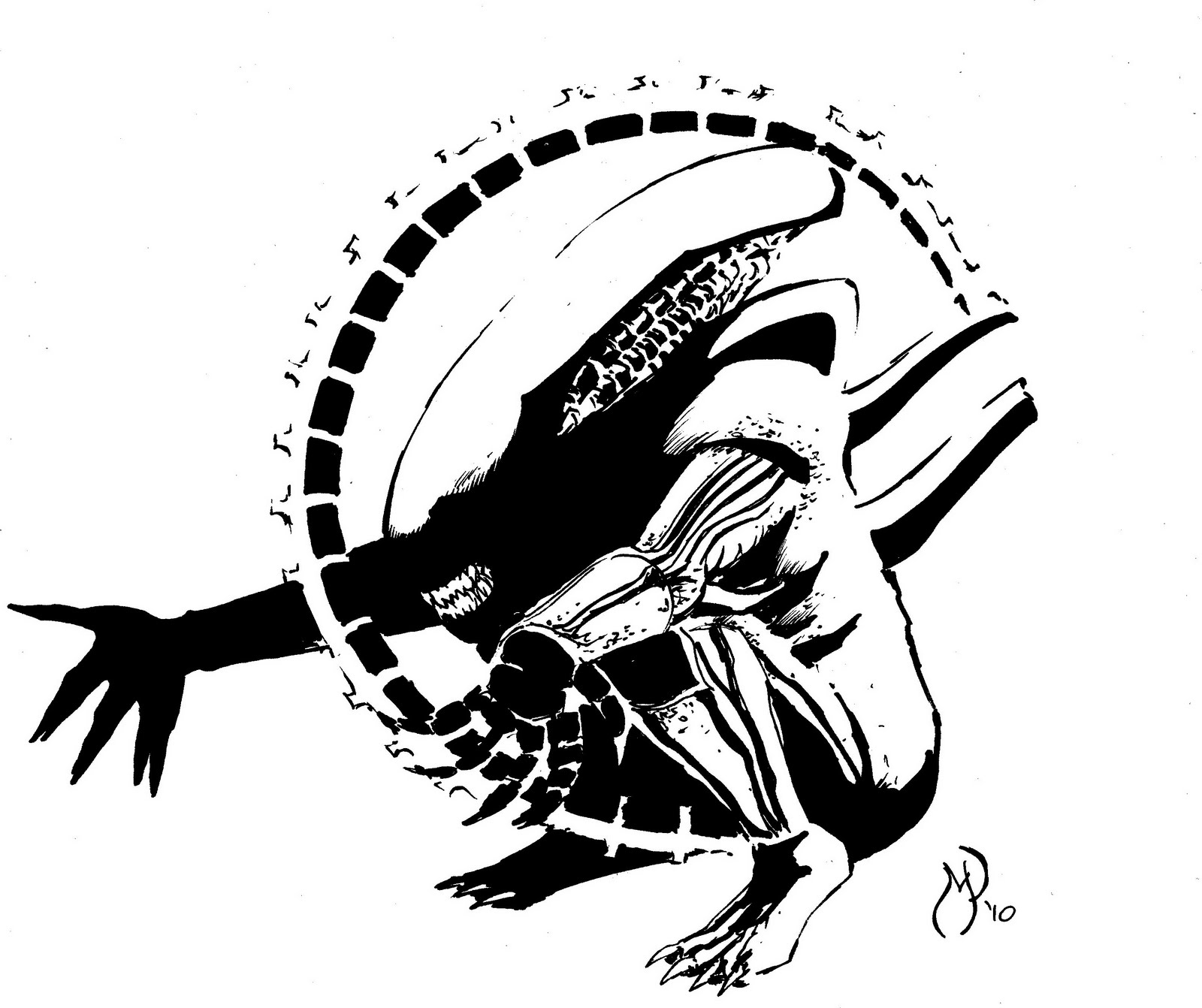 Xenomorph Coloring Pages Coloring Pages