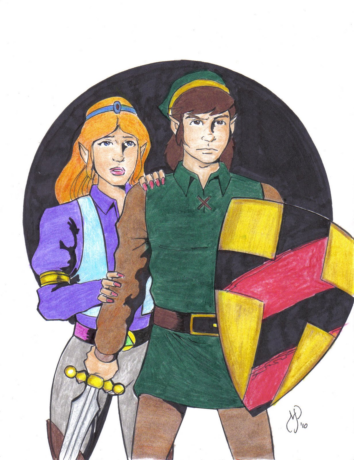 The Art of Michael Powell: 157: Zelda and Link Colors