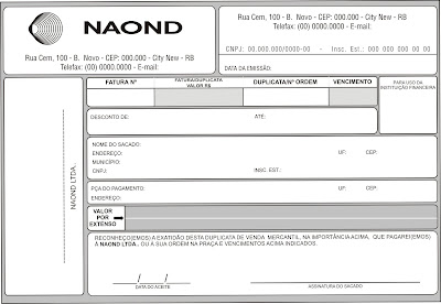 JESUS - O VETOR........: Modelo Duplicata EPS