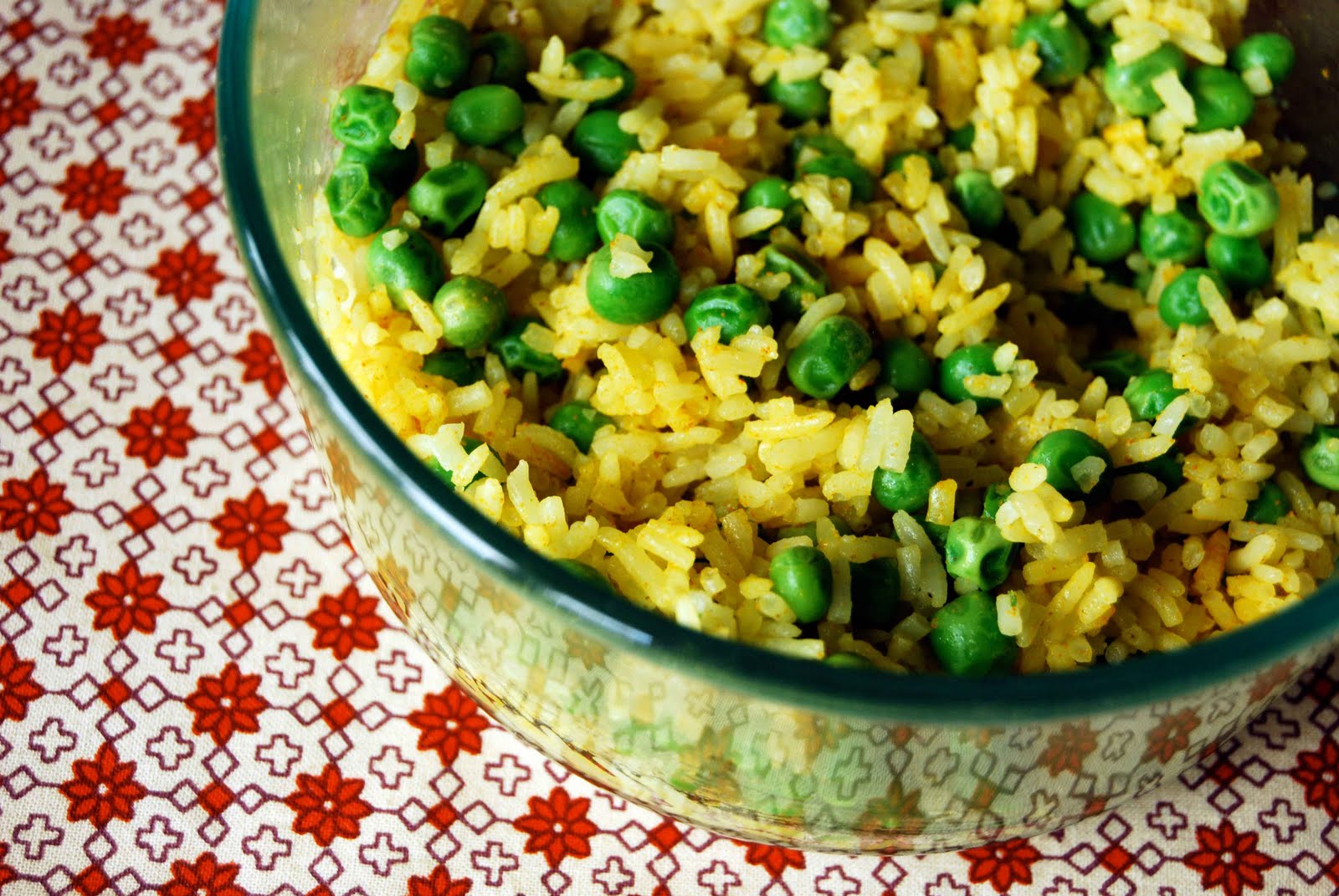 A Less Processed Life: What's On The Side: Curry Rice with Peas