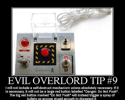 Flaming Zombie Monkeys: Evil Overlord Tips