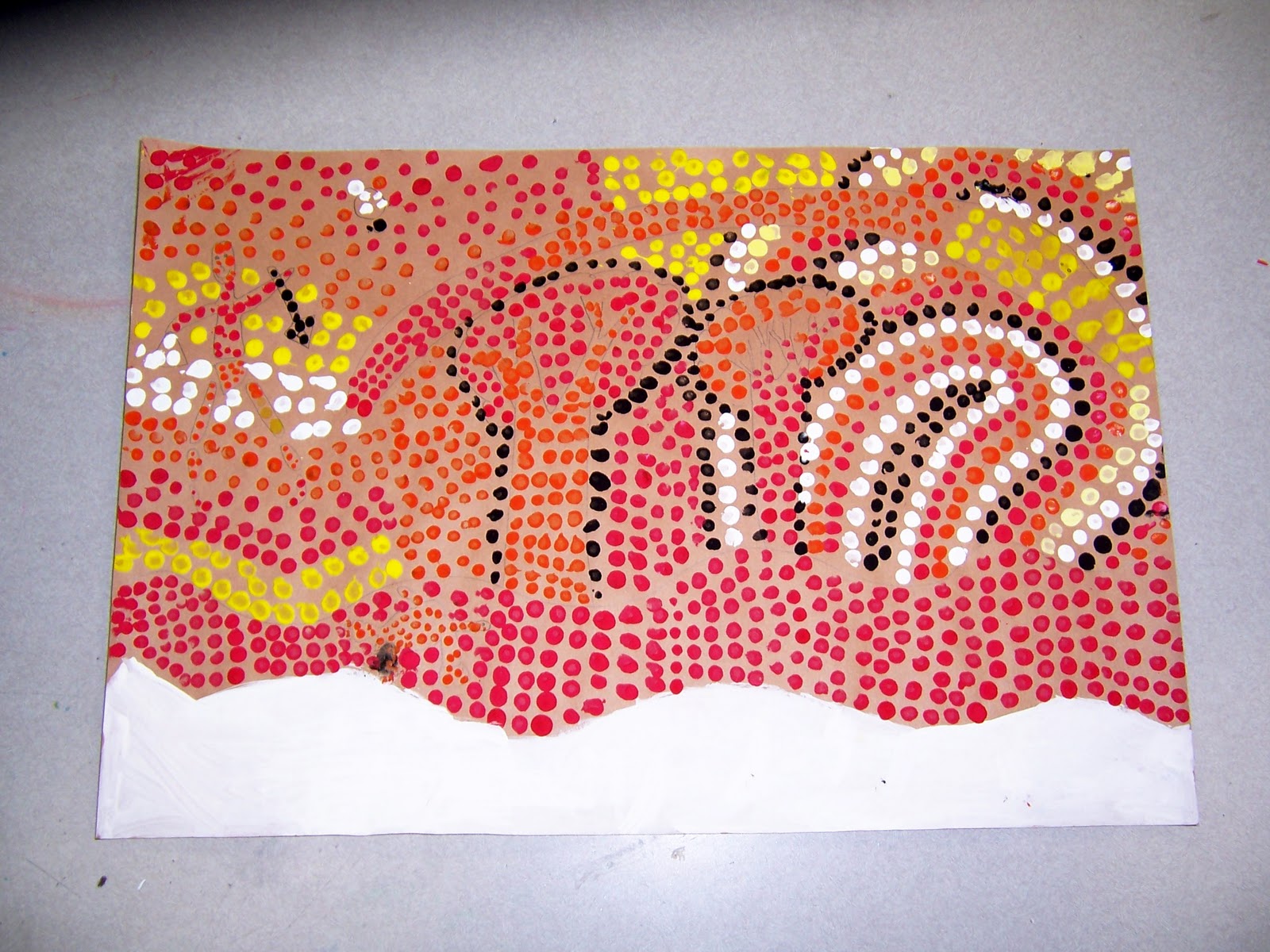 art & ideas that grow: 7th Grade Aboriginal Dreamtime Paintings