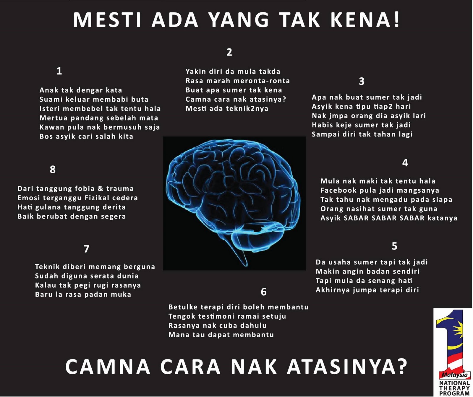 1 MALAYSIA 1 TERAPI: SIMFONI MINDA ACADEMY KEMBALI DENGAN PROGRAM 1 MALAYSIA 1 TERAPI