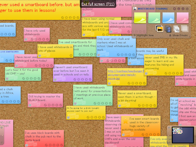 Reporting live from the Library: Linoit for group brainstorming