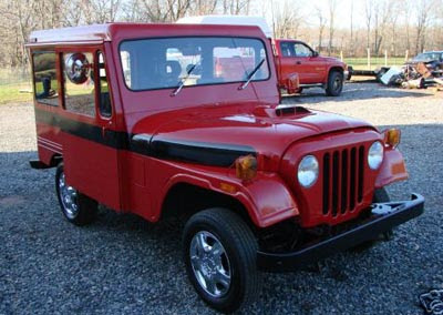Burlappcar: Post office customized Jeep for sale!