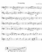 decopaalviento: PARTITURAS DE YESTERDAY - TROMPETA - TROMBON- CORNO