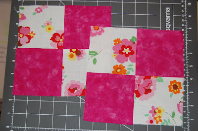 Indigo Blue: Eight- Square Patchwork Pincushion Tutorial.