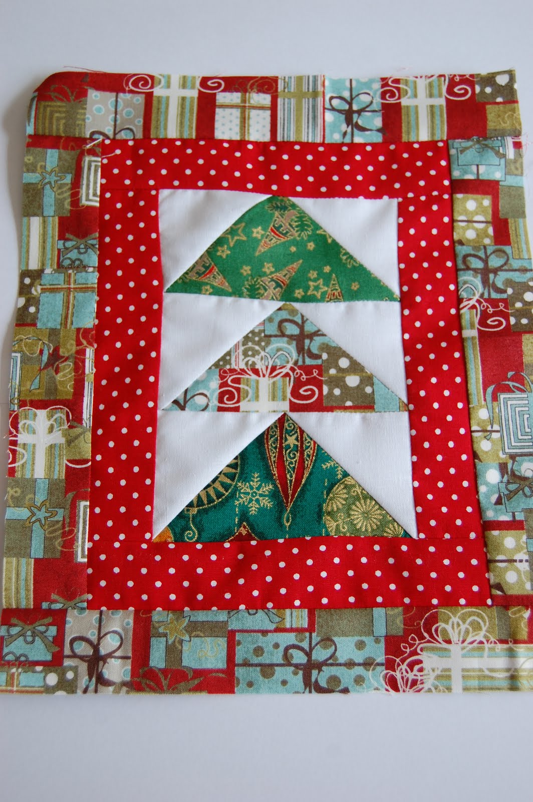 Indigo Blue: Christmas Tree Block