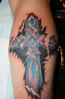 leg tattoos with celtic cross tattoo | thebest tattoos designs