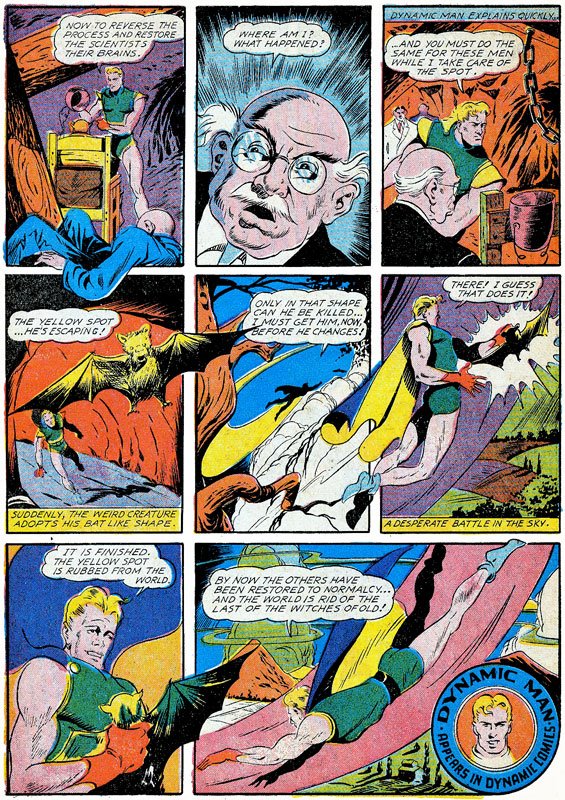 Golden Age Heroes: DYNAMIC MAN battles the Yellow Spot!