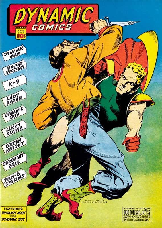 Golden Age Heroes: DYNAMIC MAN battles the Yellow Spot!