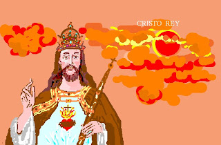 .: Dibujo de Cristo Rey.