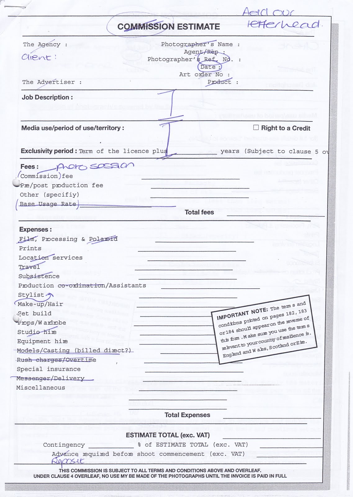 Rouge: Task 4: Accounting - draft forms and templates