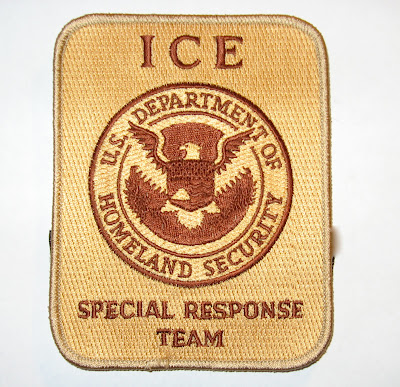 Mason's Police Patch Archive: ICE SRT Tan