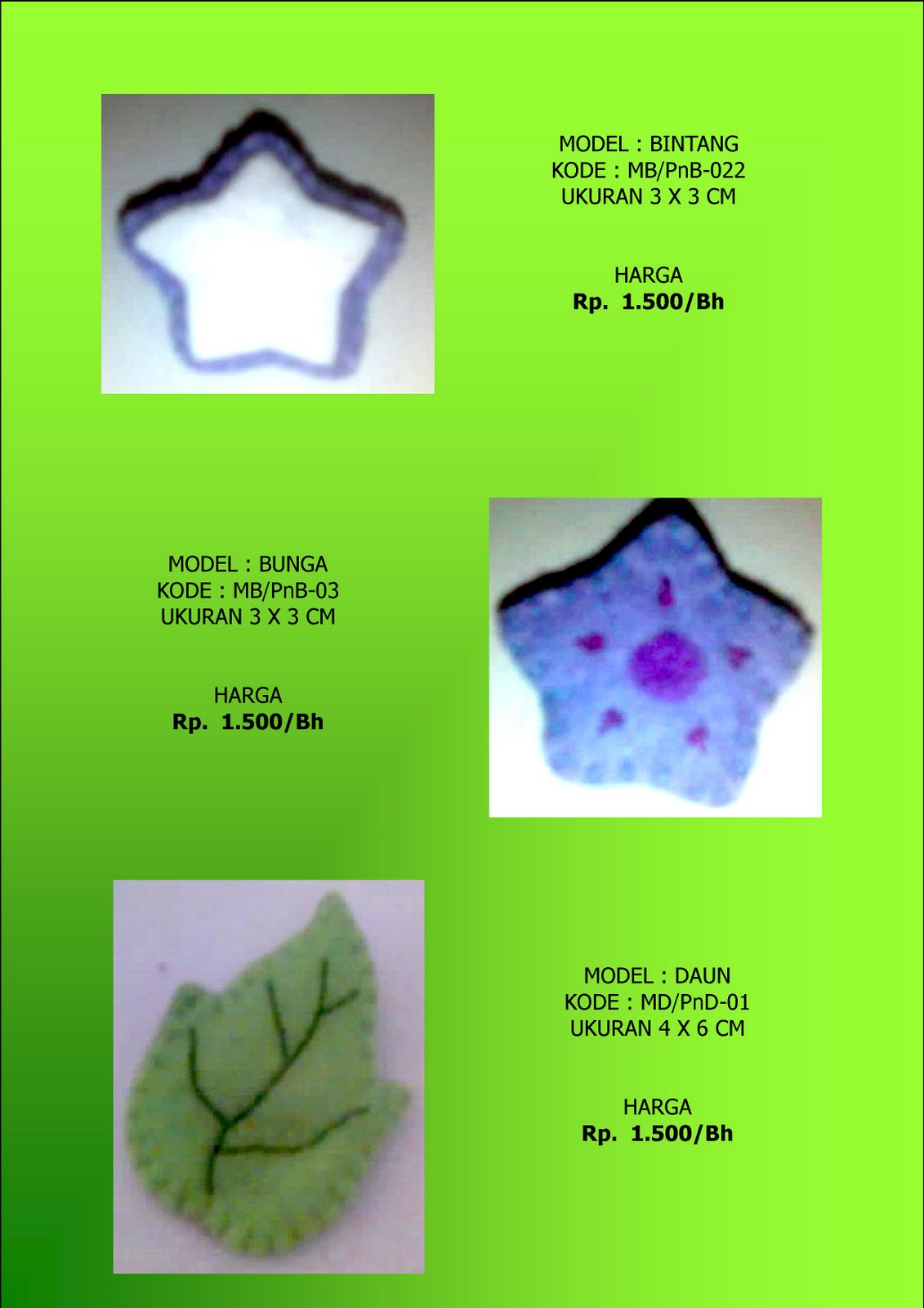 Magnet & Pin Kain Flanel