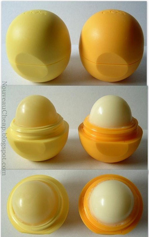 Review: New EOS Lemon Drop and Tangerine Lip Balms | Nouveau Cheap
