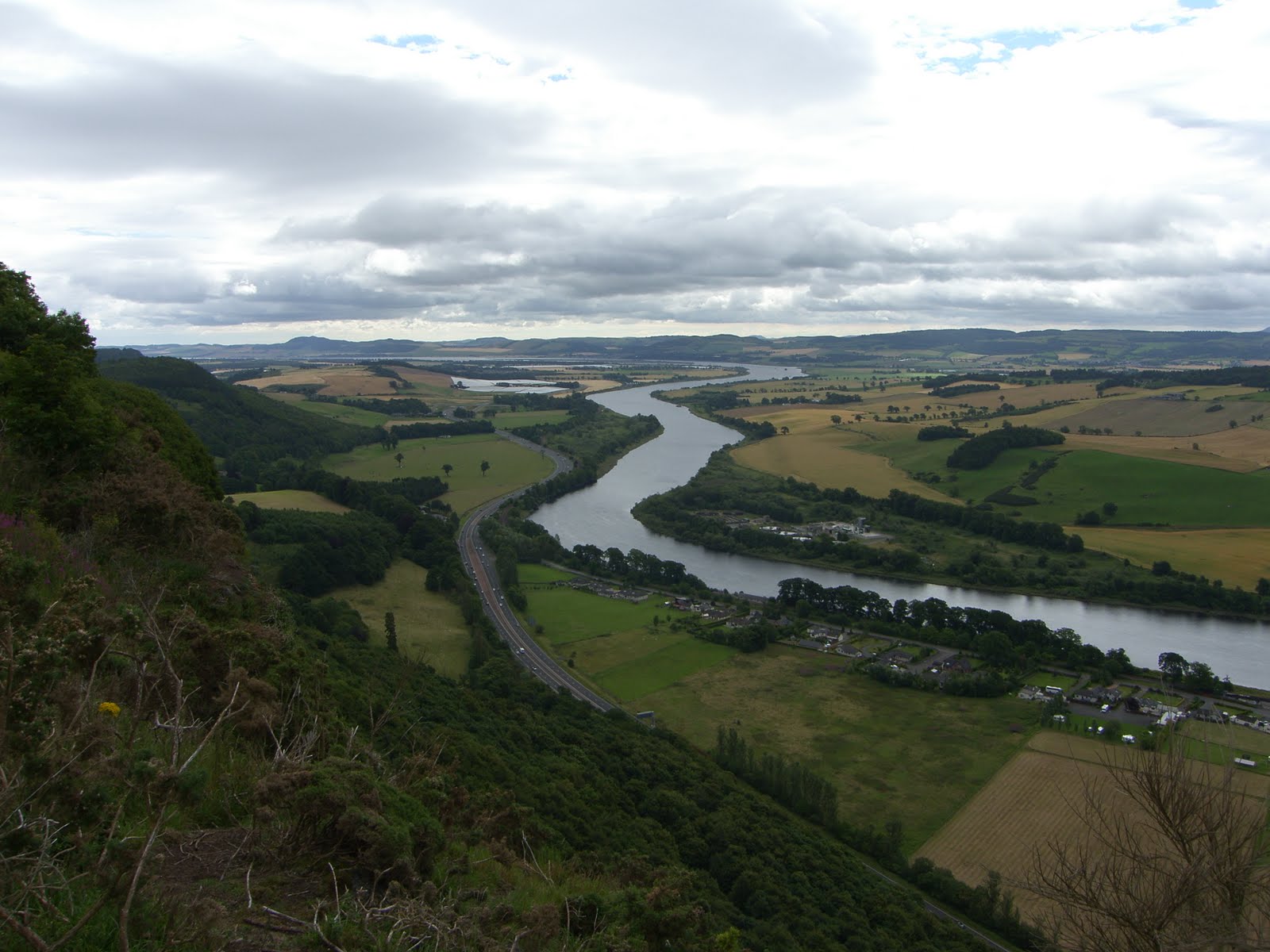 Cottages Scotland: River Tay from Kinnoull Hill 31st July 2010