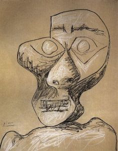 Pablo Picasso: Self-portrait Facing Death (1972) ~ Pallimed: Arts and ...