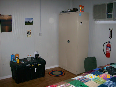 Cricket Photography: My hubby's CHU (containerized housing unit) overseas