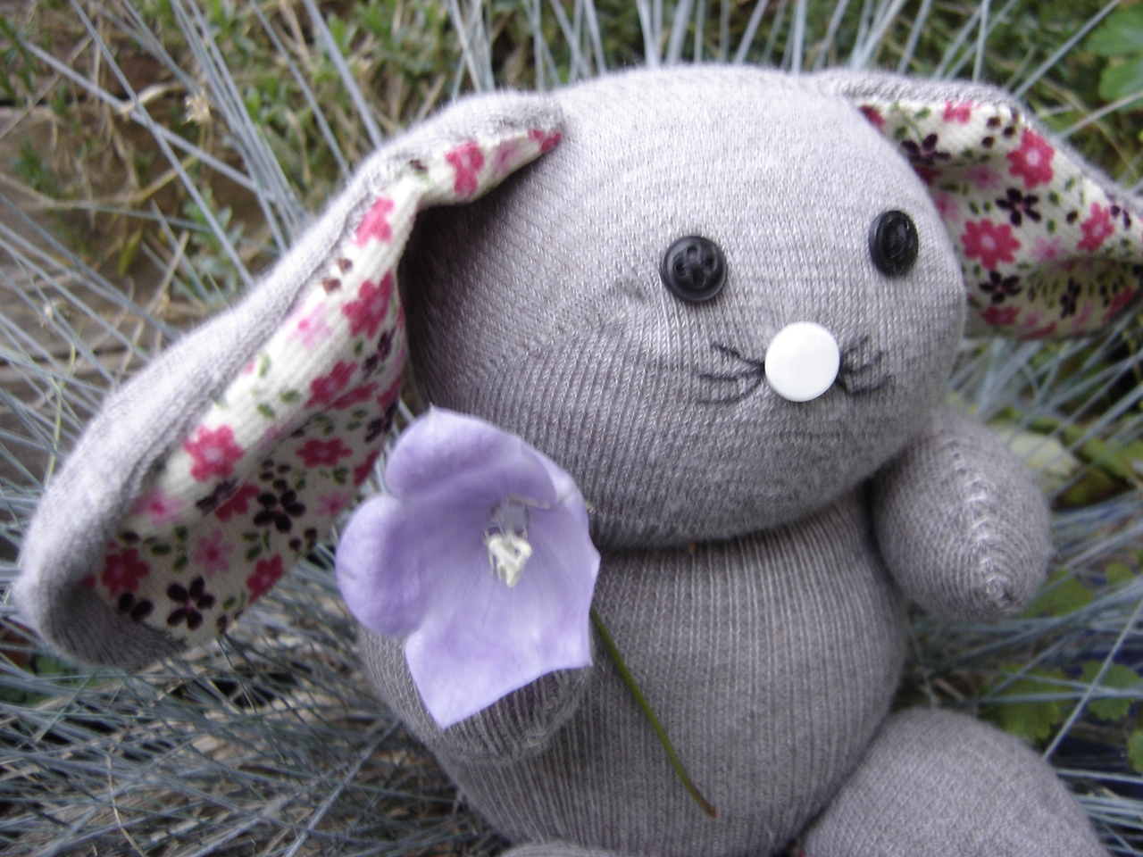 little black teapot: Single Sock Bunny