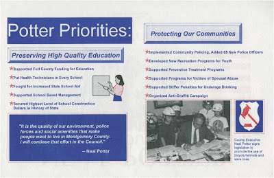 Maryland Politics Watch: Neal Potter for County Council, 1978 and 1994