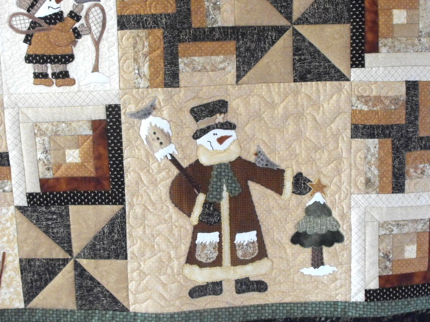 Crazy Creek Creations: Snowman Applique Quilt