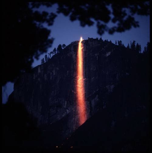 Fire Waterfall of El Capitan ~ Now That's Nifty