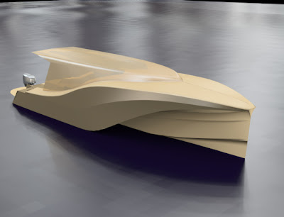 Trimaran motorboat / stabilized monohull | Boat Design Net