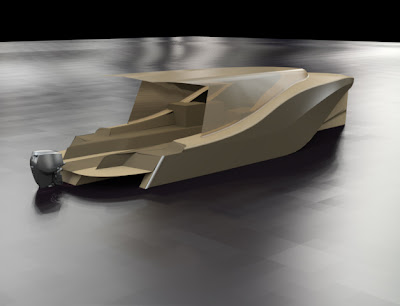 Trimaran motorboat / stabilized monohull | Boat Design Net