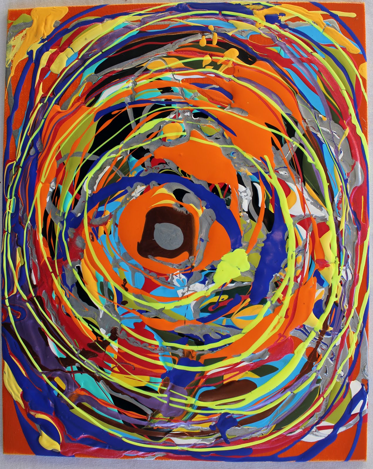 A Thing of Beauty: Hurricane: Abstract art on Acrylic