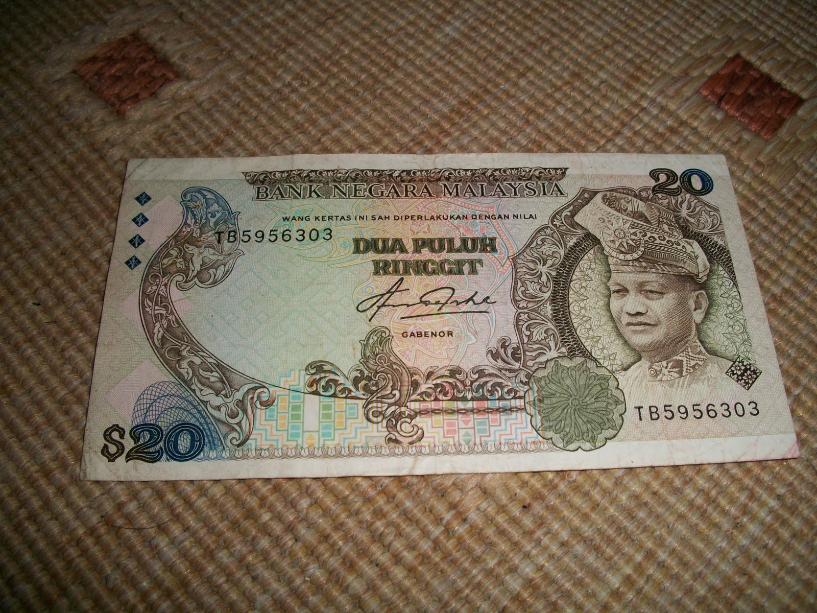 collectible items: RM20 Blindman Malaysia Banknote (Aziz Taha)