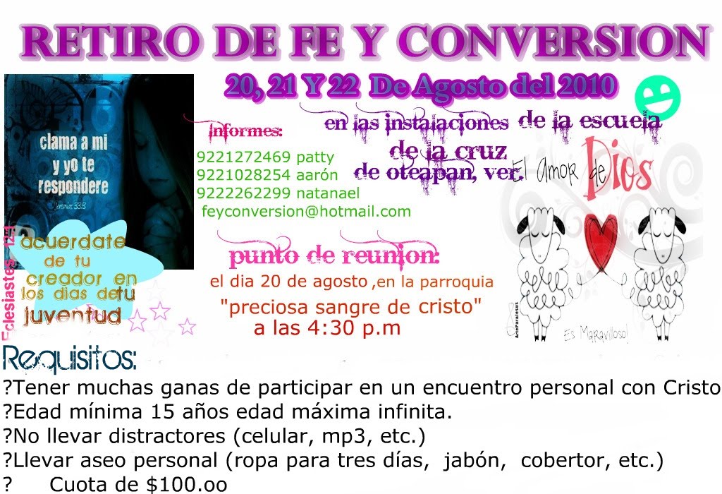 fe y conversion