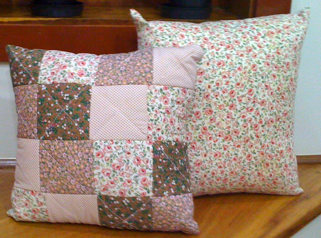 COSTURANDO O TEMPO: Almofadas em Patchwork