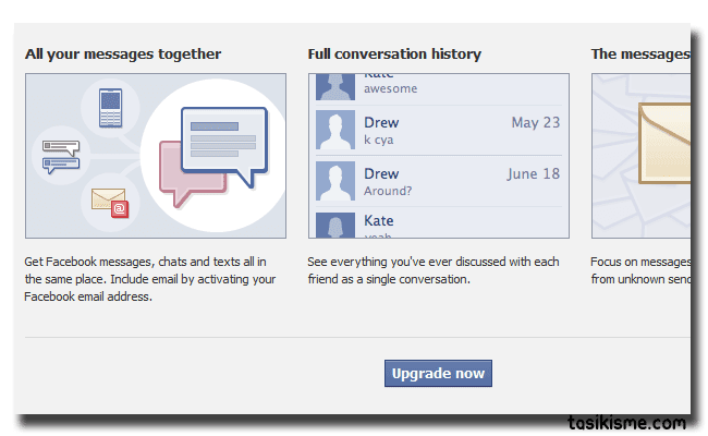 Fitur Terbaru Facebook Tahun 2011 : Email Facebook ~ lefko leflye