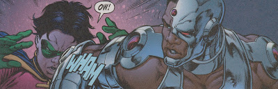 Uncanny Comic Book Scans!: Robin Vs. Cyborg's Arm.