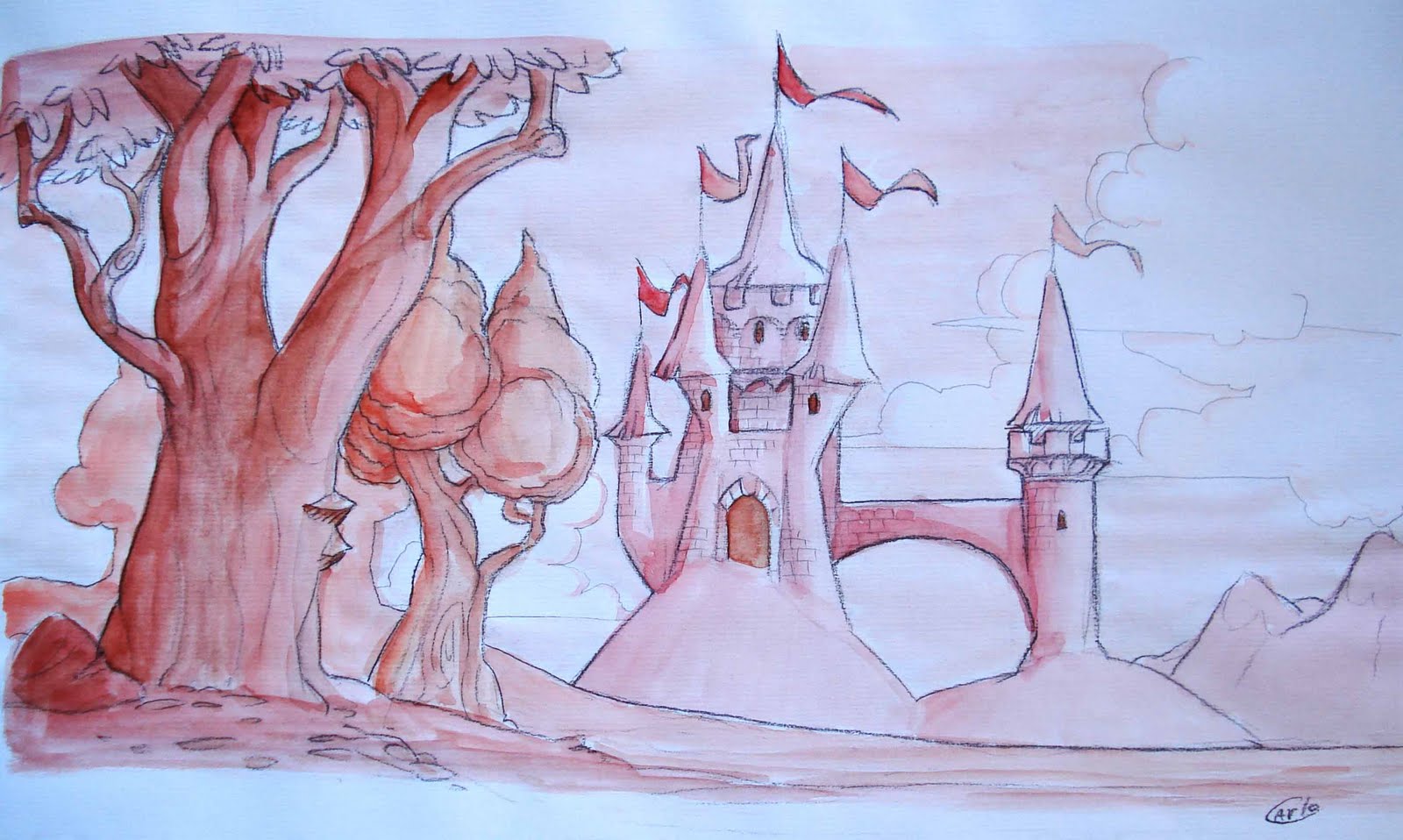 CARLO GEMMANI - BLOG: Castello ad acquerello