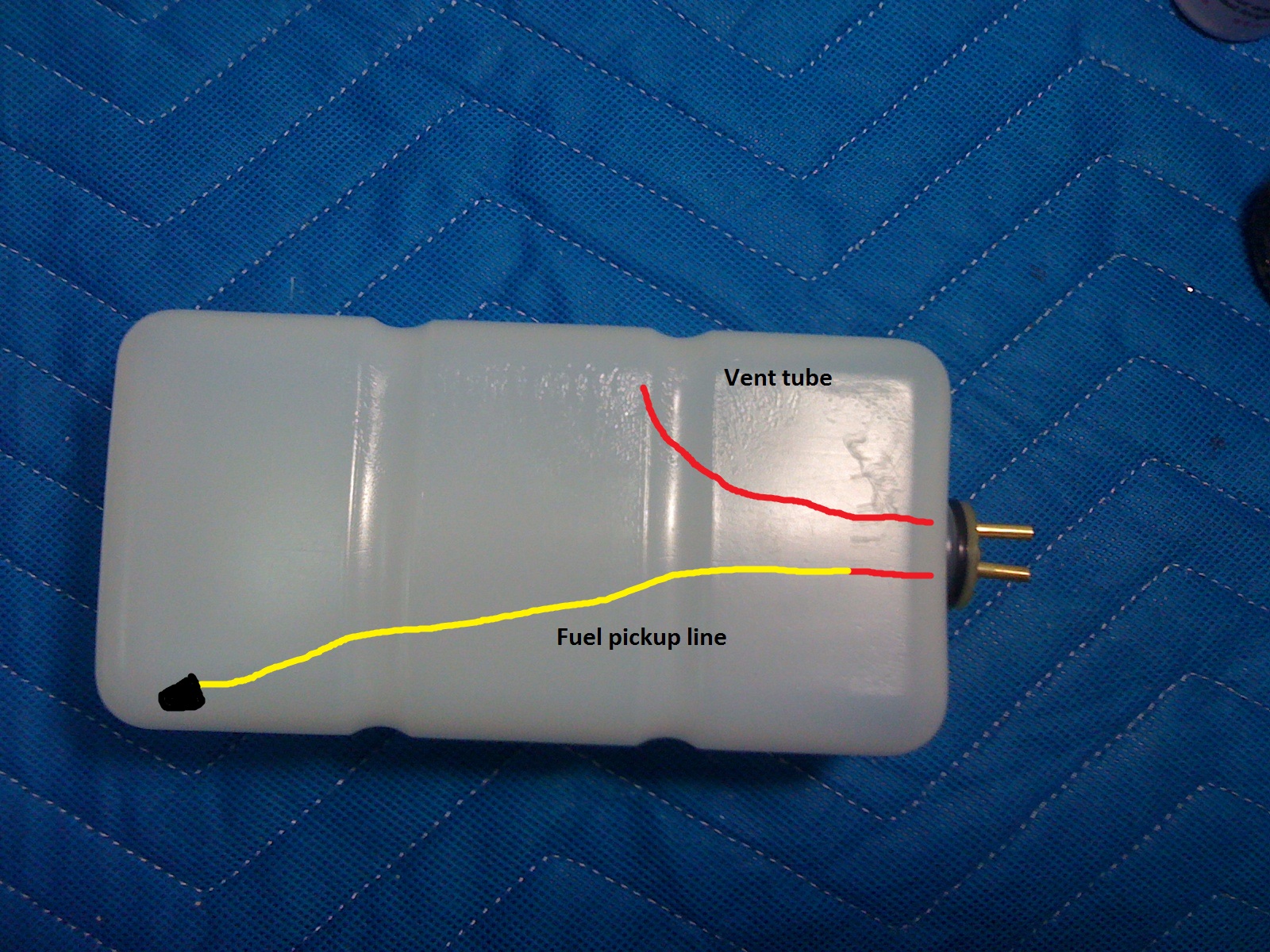 Ben's R/C Flight Corner: RC Airplane Gas Fuel Tank