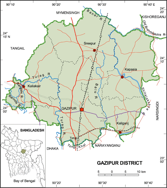 Maps of Bangladesh: October 2010