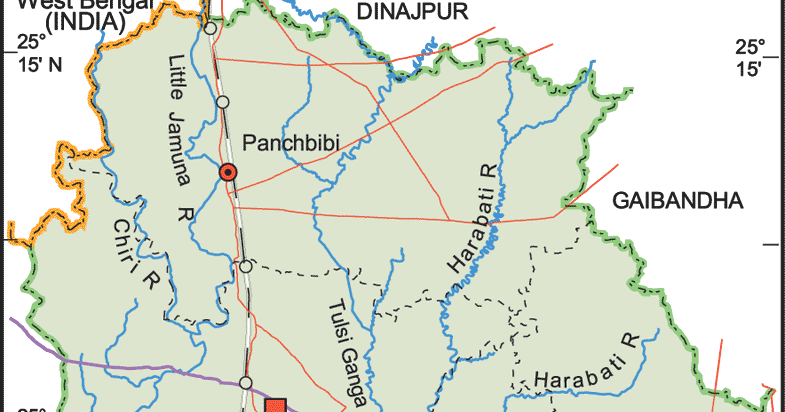 Maps of Bangladesh: Political Map of Joypurhat District