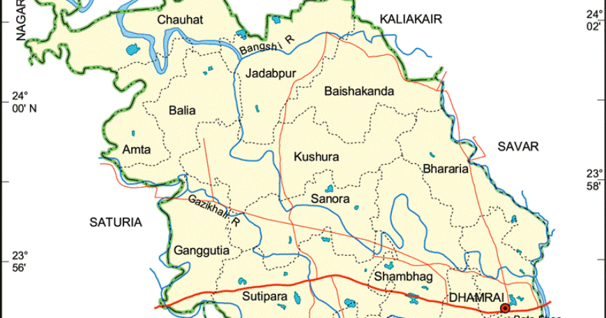 Maps Of Bangladesh Political Map Of Dhamrai Upazila Images And Photos ...